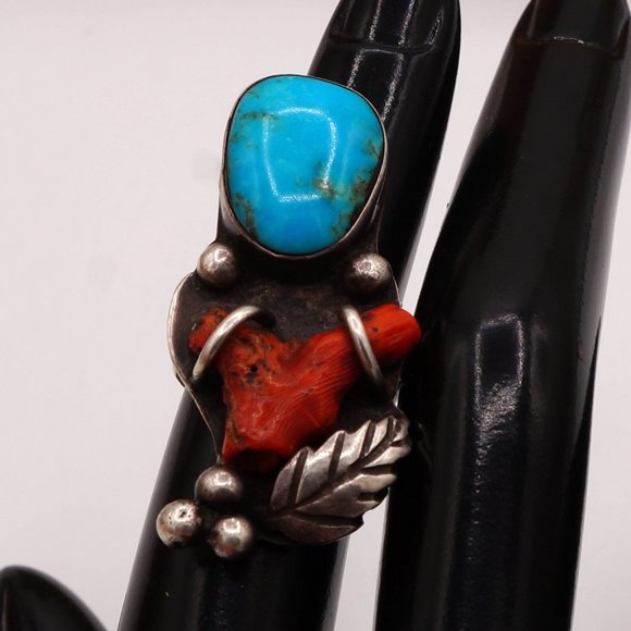 Unsigned | Jewelry | Vintage Southwest Turquoise Coral Native American ...